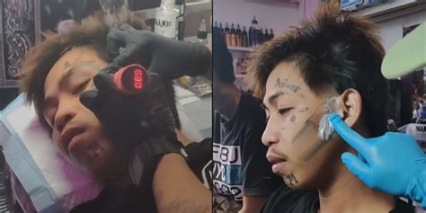 Netizens Express Dismay After An Artist Tattooed His Clients Face With