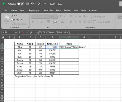 3 Rumus If Di Excel Terbaru Dan Paling Mudah Diterapkan