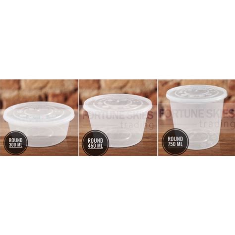 Ro10 Ro16 Ro30 Ibox Round Microwavable Container 10 Pc Pack Shopee Philippines