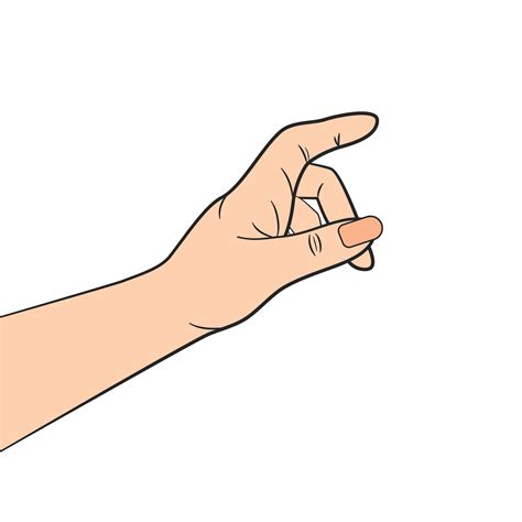 Finger Pointing Female Hand Vector Illustration EPS Vector Art At Vecteezy