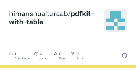 Github Himanshualturaabpdfkit With Table