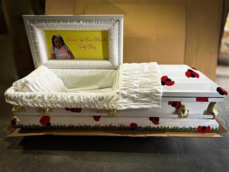 Lady Bug Custom Casket Sky Caskets
