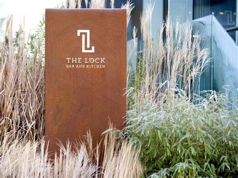 corten awning signの画像検索結果 Entrance signage Monument signage