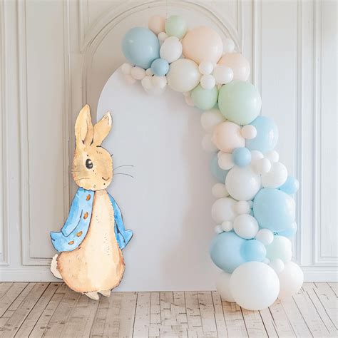 Storybook Rabbit Big Decor Cutout Blue Bunny Birthday Rustic Bunny
