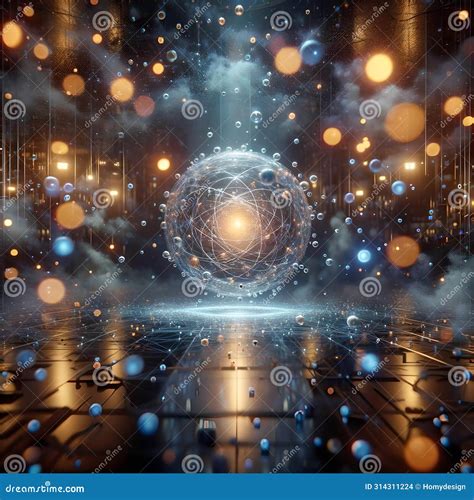 Quantum Physics Concept Generative Ai Stock Illustration