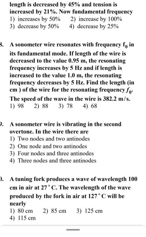 A Sonometer Wire Resonates With Frequency F {0} In Its Fundamental Mode