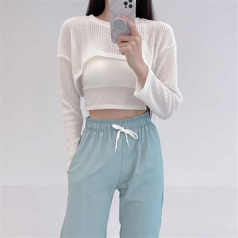로라벨 뮤트 필라테스복 요가복 필라테스 상의 옷 커버업 운동복 탑 요가 크롭 니트 언더붑