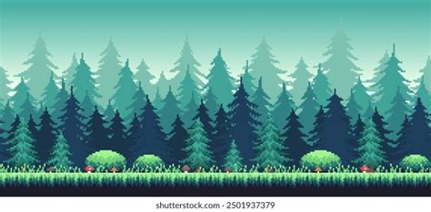 2d Pixel Art Parallax Background Over 91 Royalty Free Licensable Stock