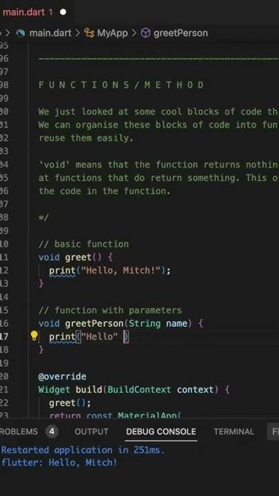 Functions W Parameters📱how To Code Apps Flutter Youtube