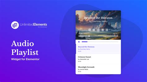 audio playlist widget for elementor