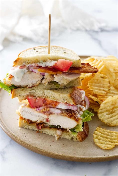 Chicken Bacon Ranch Sandwich Artofit