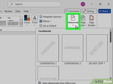 How To Add A Watermark To A Page In Microsoft Word