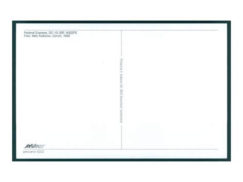 Federal Express Fedex Dc 10