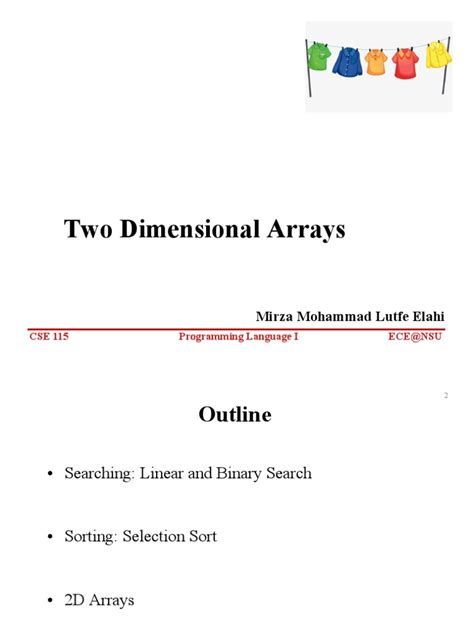 two dimensional arrays mirza mohammad lutfe elahi download free pdf