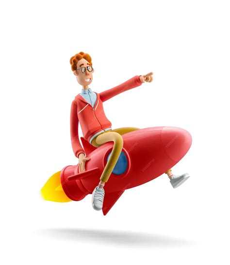Premium Photo Innovation And Startup Concept Nerd Larry Is Flying On
