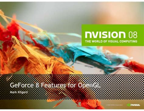 Pdf Geforce 8 Features For Openglgeforce 8 Opengl Vertex
