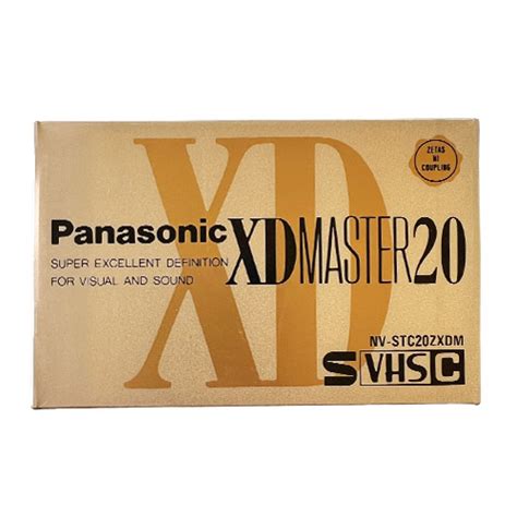 Panasonic Xd Master S Vhsc Audiokazety Mc Kazety Prodej