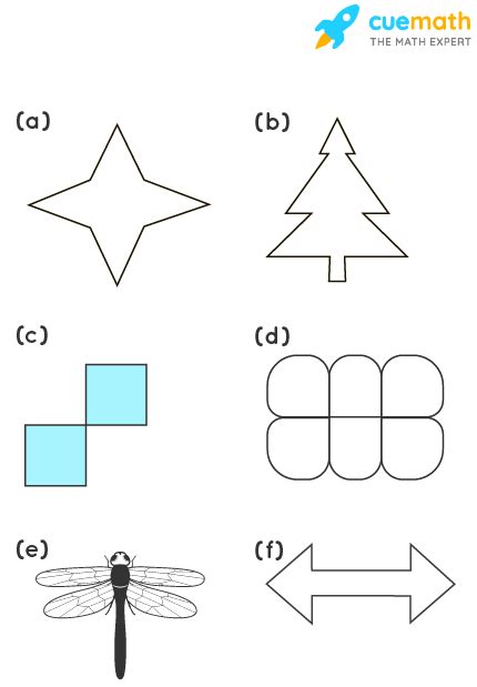 Find The Number Of Lines Of Symmetry In Each Of The Following Shapes