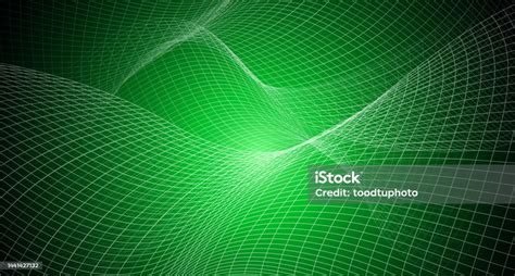추상적 배경 불규칙한 그리드 녹색 빛에 메쉬 패턴 기하학적 및 선 기술 네트워크 및 과학 개념 미래 및 글로벌 국제 복사 공간 녹색에 대한 스톡 벡터 아트 및 기타 이미지