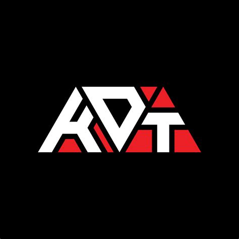 Diseño De Logotipo De Letra Triangular Kdt Con Forma De Triángulo Monograma De Diseño Del