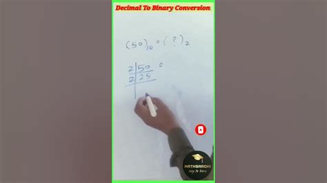 To Binary Conversion Best Trick How To Convert A Decimal Number To Binary Short Youtube