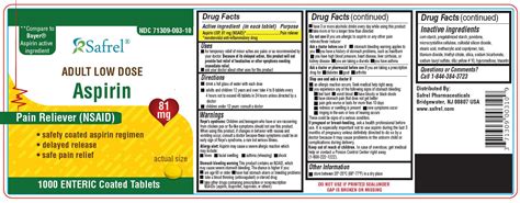 Aspirin 81 Mg Enteric Coated Tablets