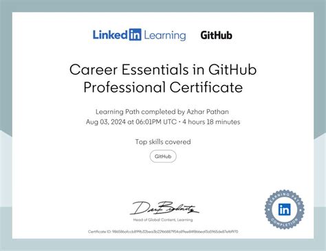Azhar Pathan On Linkedin Certificate Of Completion