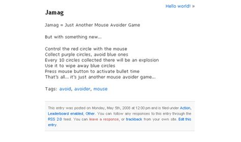 Creation Of A Flash Arcade Site Using Wordpress Step 2 Emanuele Feronato