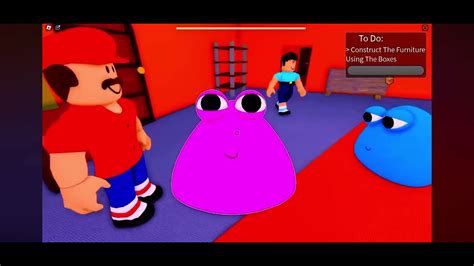 Johnny And His Friends Starting A Pou Fanily In Roblox Youtube