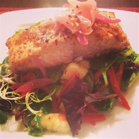 Ginger Scottish Salmon With Citrus Salad Recipe
