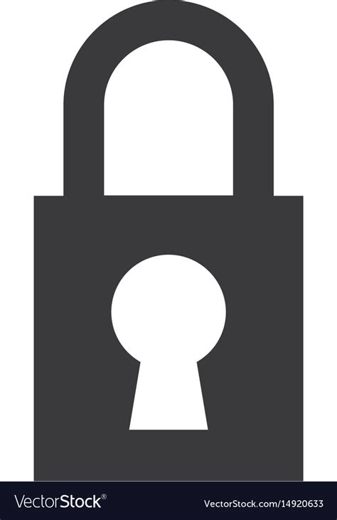 Padlock Security Object Royalty Free Vector Image