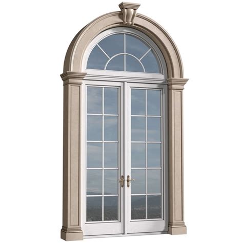 Arched Classic Facade Window Entrance Door Arched Opening Modelo 3d