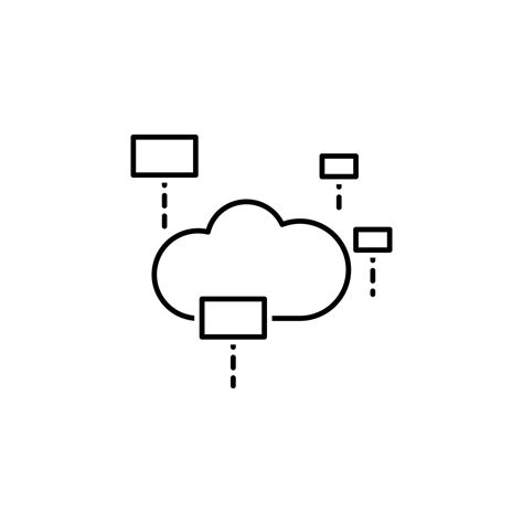 Data Cloud Vector Icon 22567999 Vector Art At Vecteezy