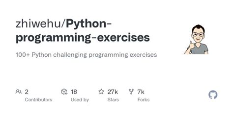 marc s on linkedin github zhiwehu python programming exercises 100 python challenging…