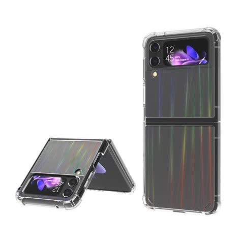 갤럭시 Z플립4 투명케이스 범퍼 홀로그램 Hz45 하이온