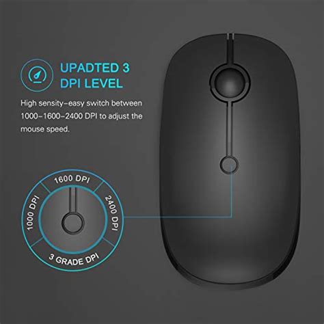Type C Wireless Mouse Dual Mode Ghz Rechargeable Slim Wireless Mouse With Nano USB And Type