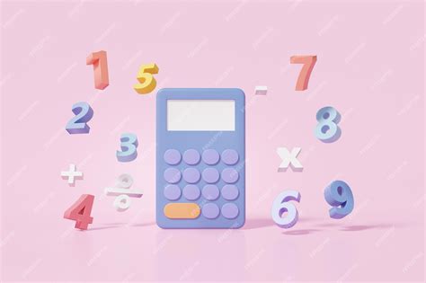 Premium Photo Mathematic Learning Education Concept Calculator And Basic Math Operation