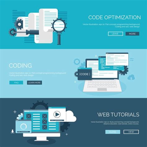 Premium Vector Vector Illustration Flat Background Coding Programming
