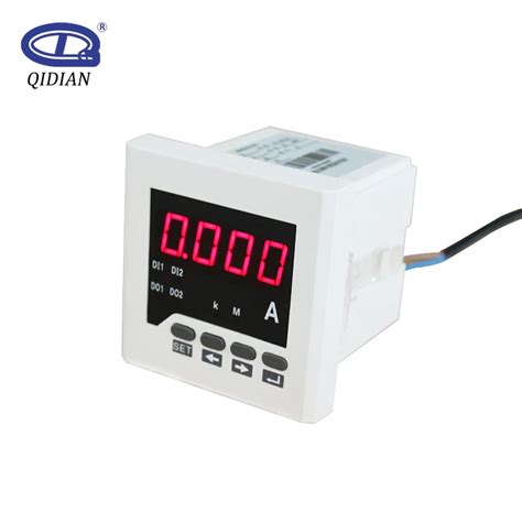 Ac Dc Single Phase Current Meter Digital Display Panel Ammeter Current