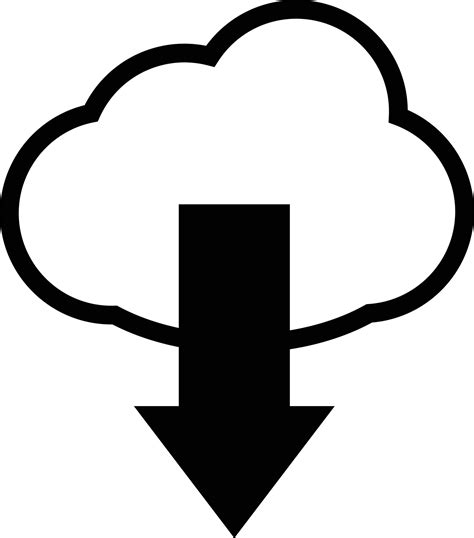 Download From The Cloud Arrow Icon And Cloud Icon Vector Vector Art At Vecteezy