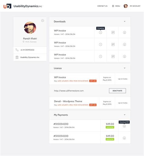 Accounting Web Design User Interface Design