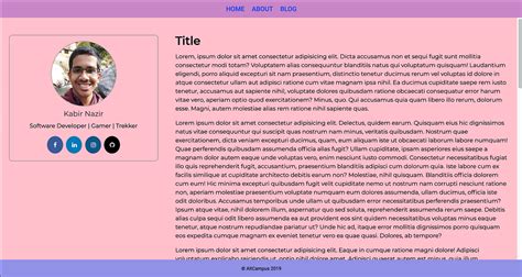 Css Use Flex To Split Your Html Page Into Different Sections By