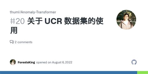 Ucr Issue Thuml Anomaly Transformer Github