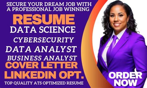 Be Your Data Analyst Resume Writer Data Science Cybersecurity Resume