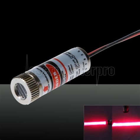 5mw Red Laser Pointer Lined Style Laser Module Silver Laserpointerpro