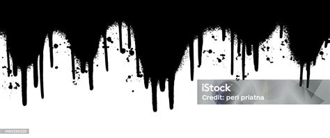 낙서 스프레이는 흰색 배경에 고립 된 선과 그런 지 점을 그렸습니다 검은 색 잉크가 벽 벡터 일러스트레이션에 선과 방울을 뿜어냅니다 거리에 대한 스톡 벡터 아트 및 기타