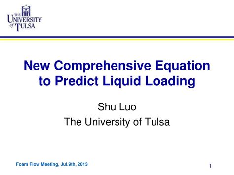 PPT New Comprehensive Equation To Predict Liquid Loading PowerPoint Presentation ID 2619209