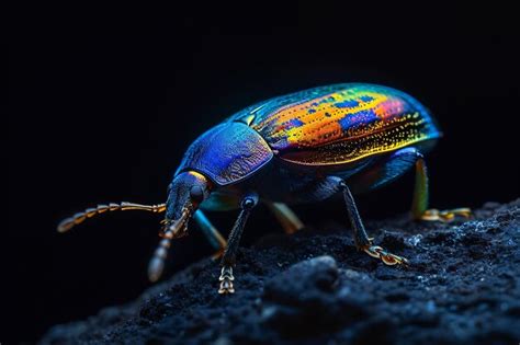 Iridescent Glow Of A Lightning Bug Premium Ai Generated Image
