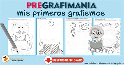 Material Educativo Pregrafimania Cuaderno De Primeros Grafismos Para Los Mas Pequeños