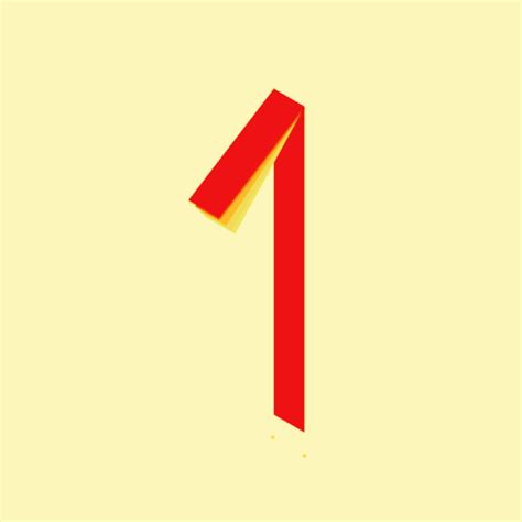 Number One  ♥ 36 Days Of Type Motion Design Animation Polaroid Frame